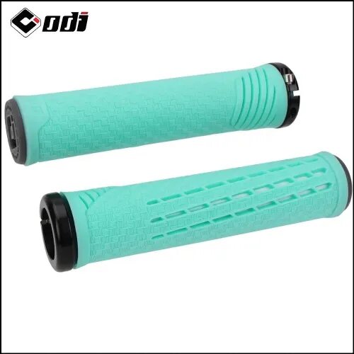 Усиленные углеродным волокном зеленые грипсы ODI для MTB, качественные силиконовые ручки на велосипед