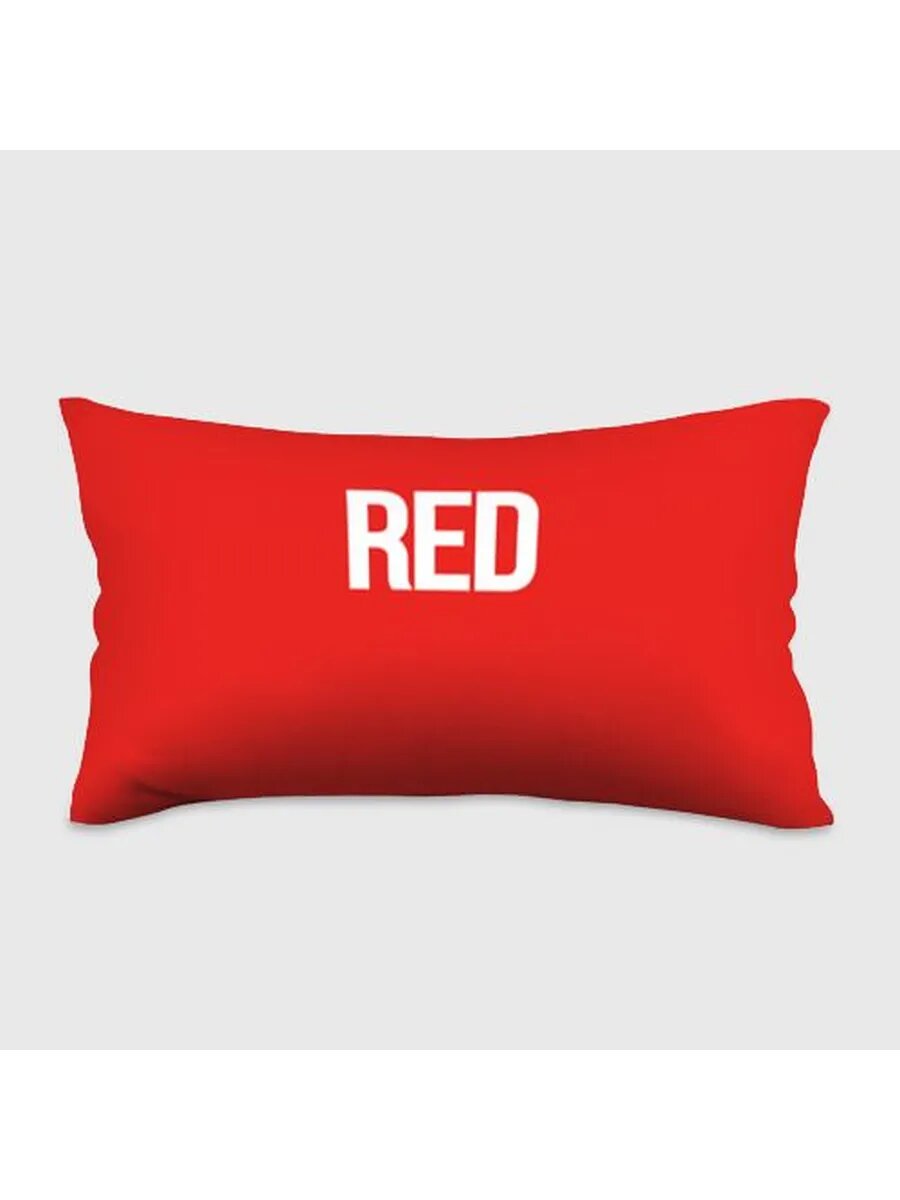 Клубнично-красный со словом red Подушка