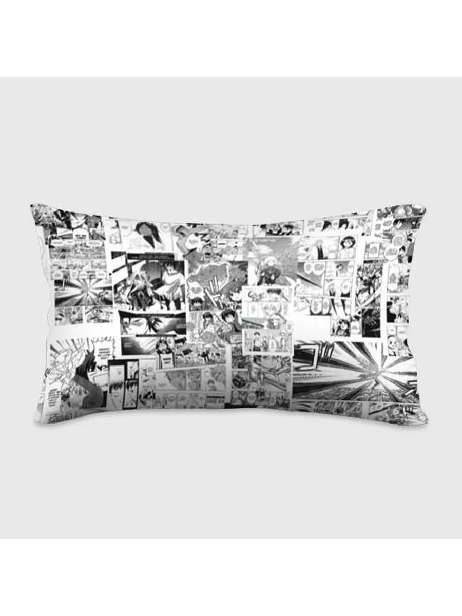 Manga monochrome pattern Подушка