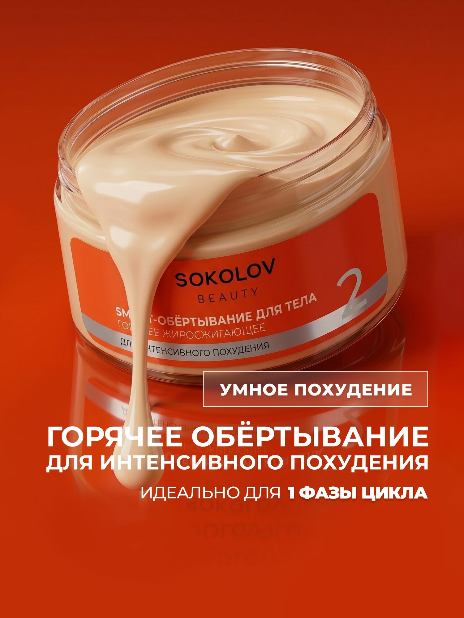 Горячее обёртывание для тела с кофеином и термоэффектом антицеллюлитное, 200 мл