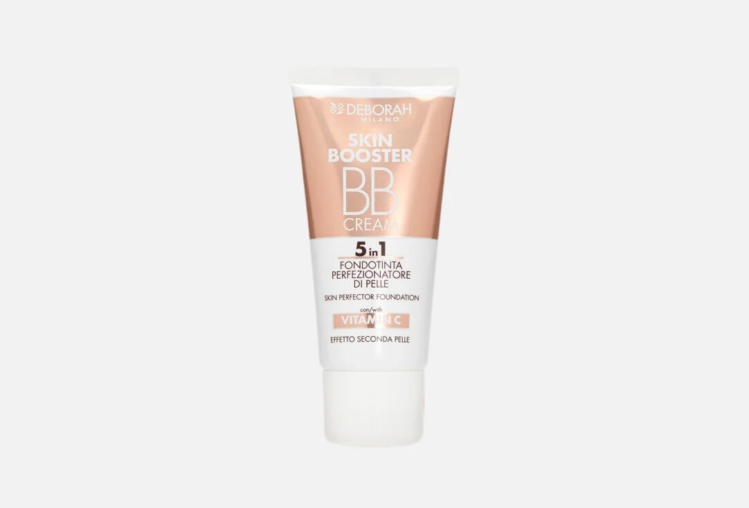 DEBORAH MILANO Skin Booster BB Cream 5-in-1 Выравнивающая тональная основа SPF 15 30 мл 01, Nude