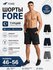 Шорты FORE Весна-лето 2026, размер 3XL, черный, Черный