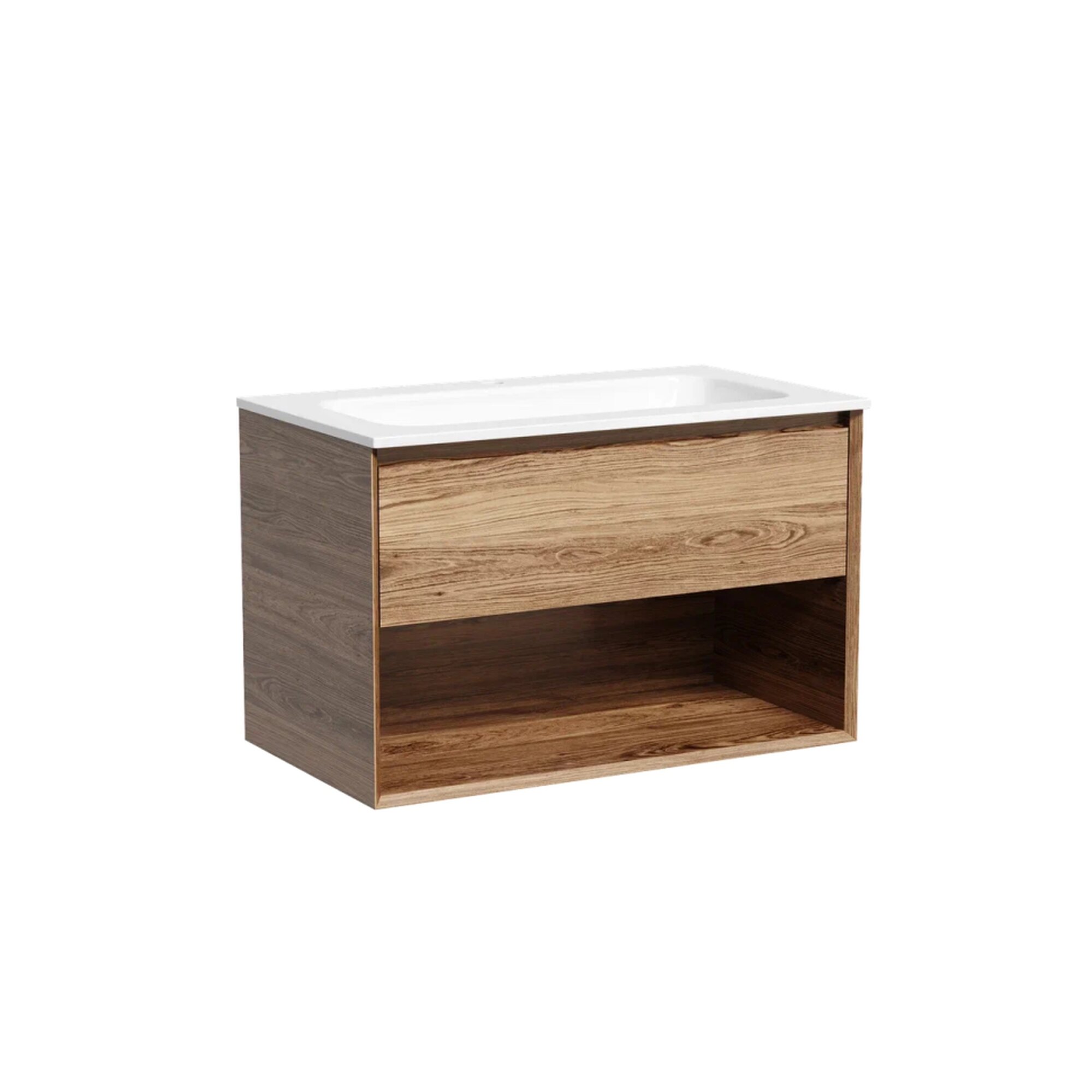Тумба подвесная SANCOS Marmi 1.0 MR1.080ECH 790х445 мм, 1 ящик, открытая ниша, дуб чарльстон