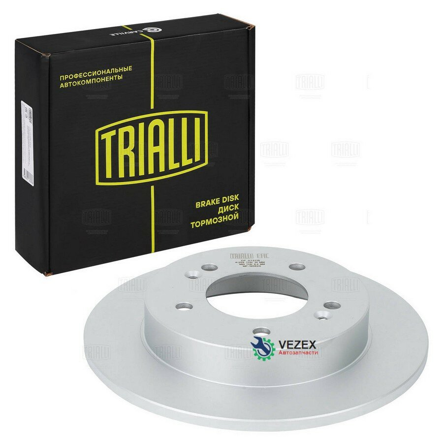 TRIALLI DF 073115 Диск торм. для а/м Kia Venga (10-) зад. d=258 (DF 073115) 2шт
