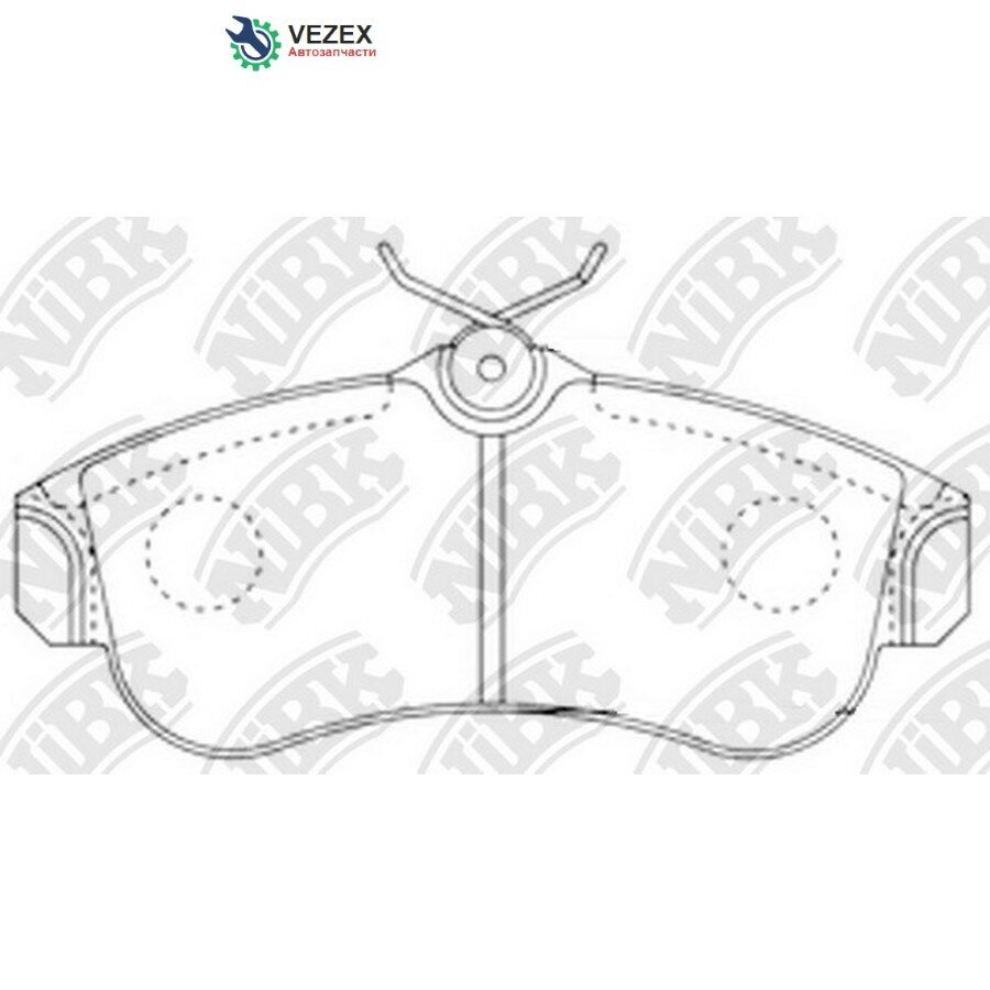 NIBK PN2180 Колодки тормозные передние