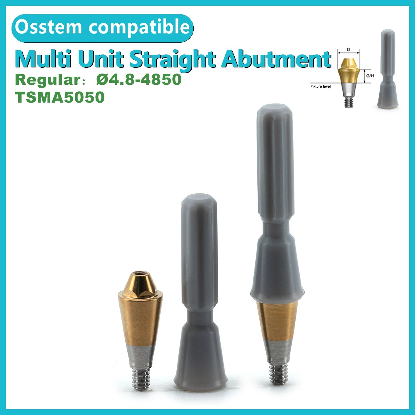 Абатмент Osstem Multi Unit Straight Regular Ø4.8-4850 TSMA5050