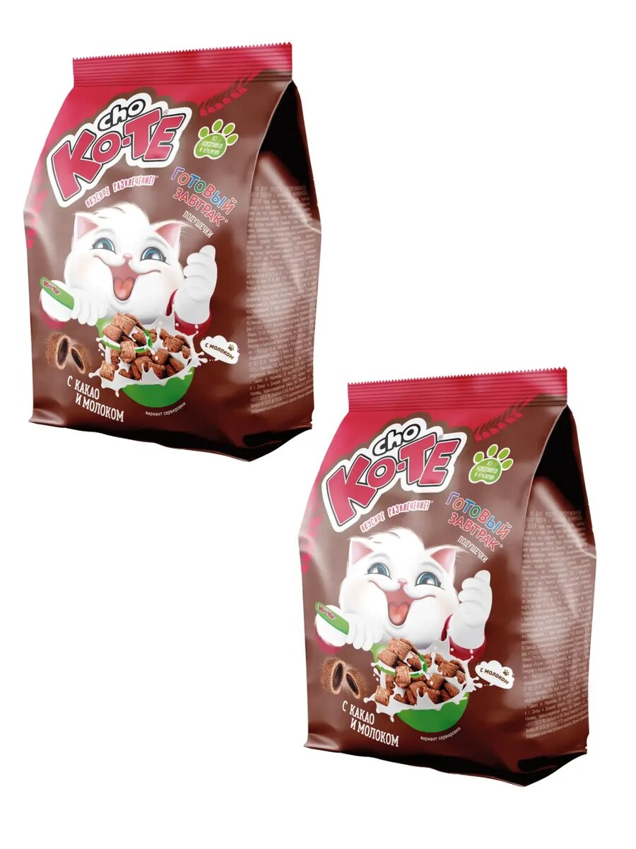 ESSEN Подушечки Cho ko-te с какао и молоком, 250г, 2 уп