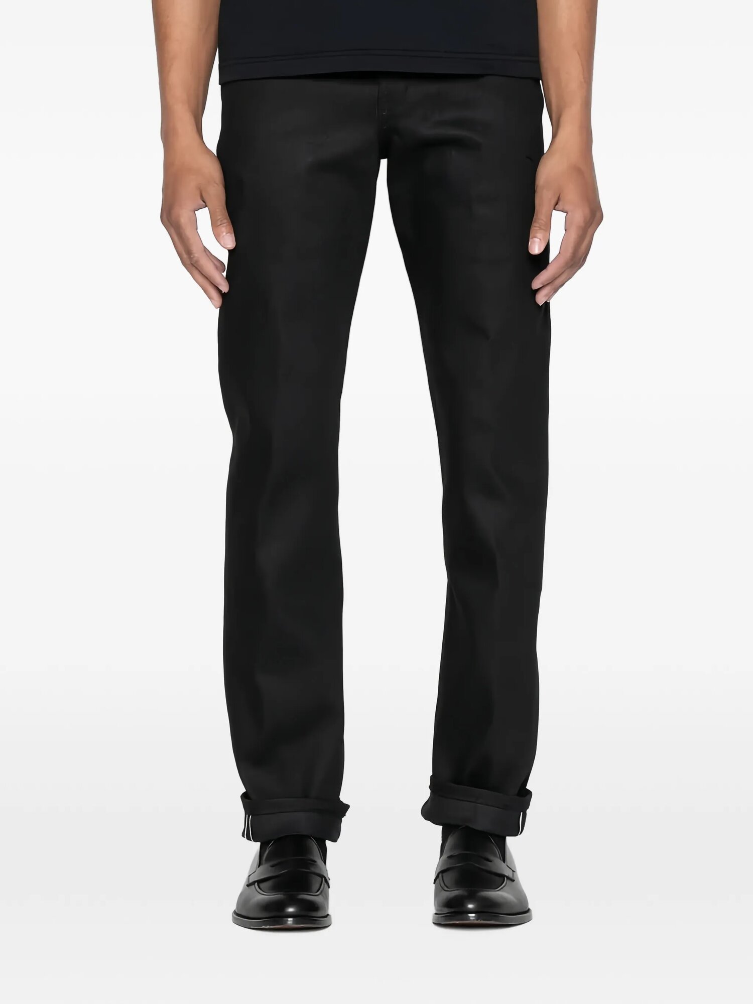 Джинсы  Weird Guy Black Cobra stretch-selvedge denim jeans