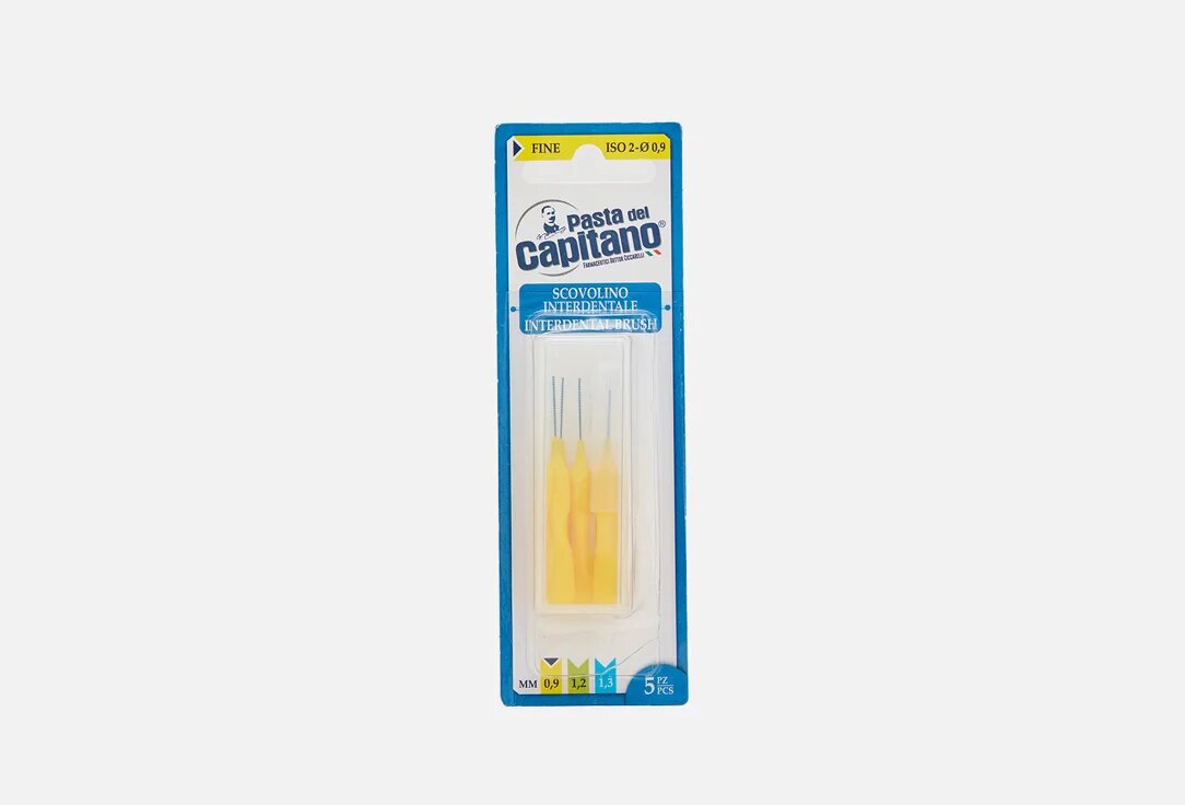 Pasta del Capitano Interdental Brush Fine d 0,9 mm Межзубные ёршики 5шт