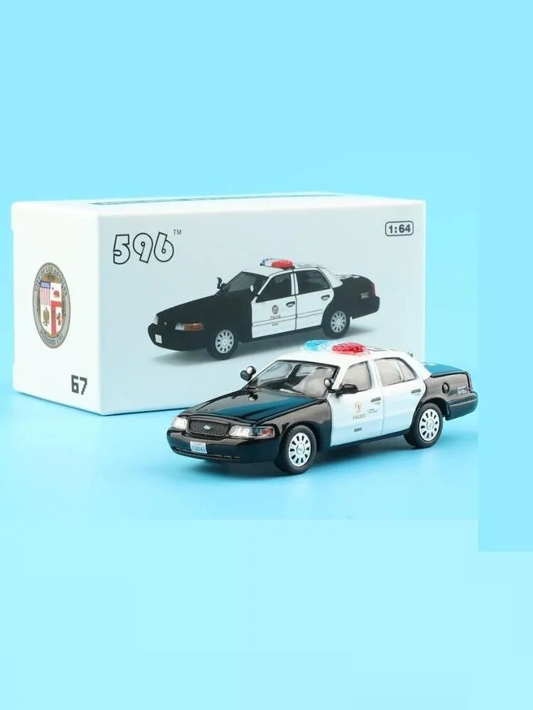 Машинка металлическая модель 596 1:64 Ford Crown Victoria LAPD Patrol Wagon
