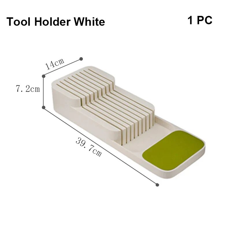 Белый лоток для столовых приборов Tool Holder White