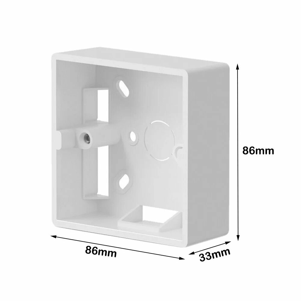 Пластиковая монтажная коробка 86x33 мм, цвет 33mm
