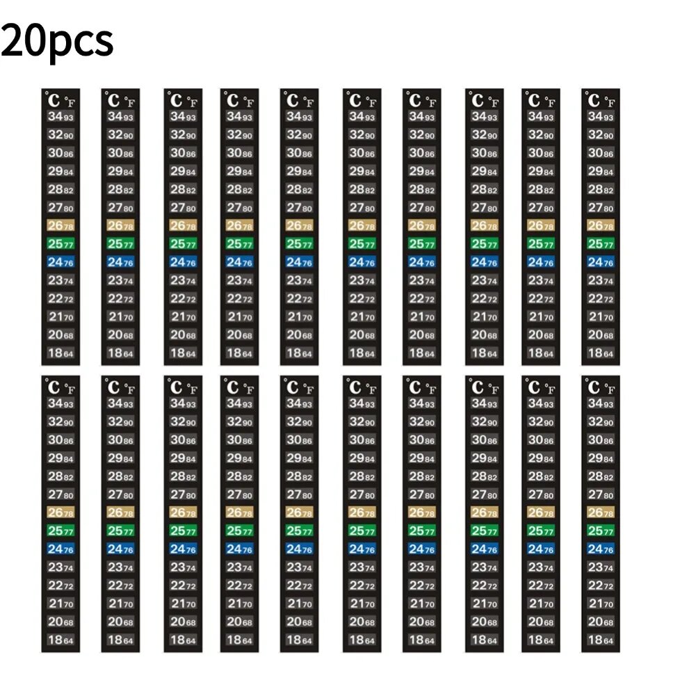 Цифровой термометр для аквариума Stick-on C/F, 20pcs