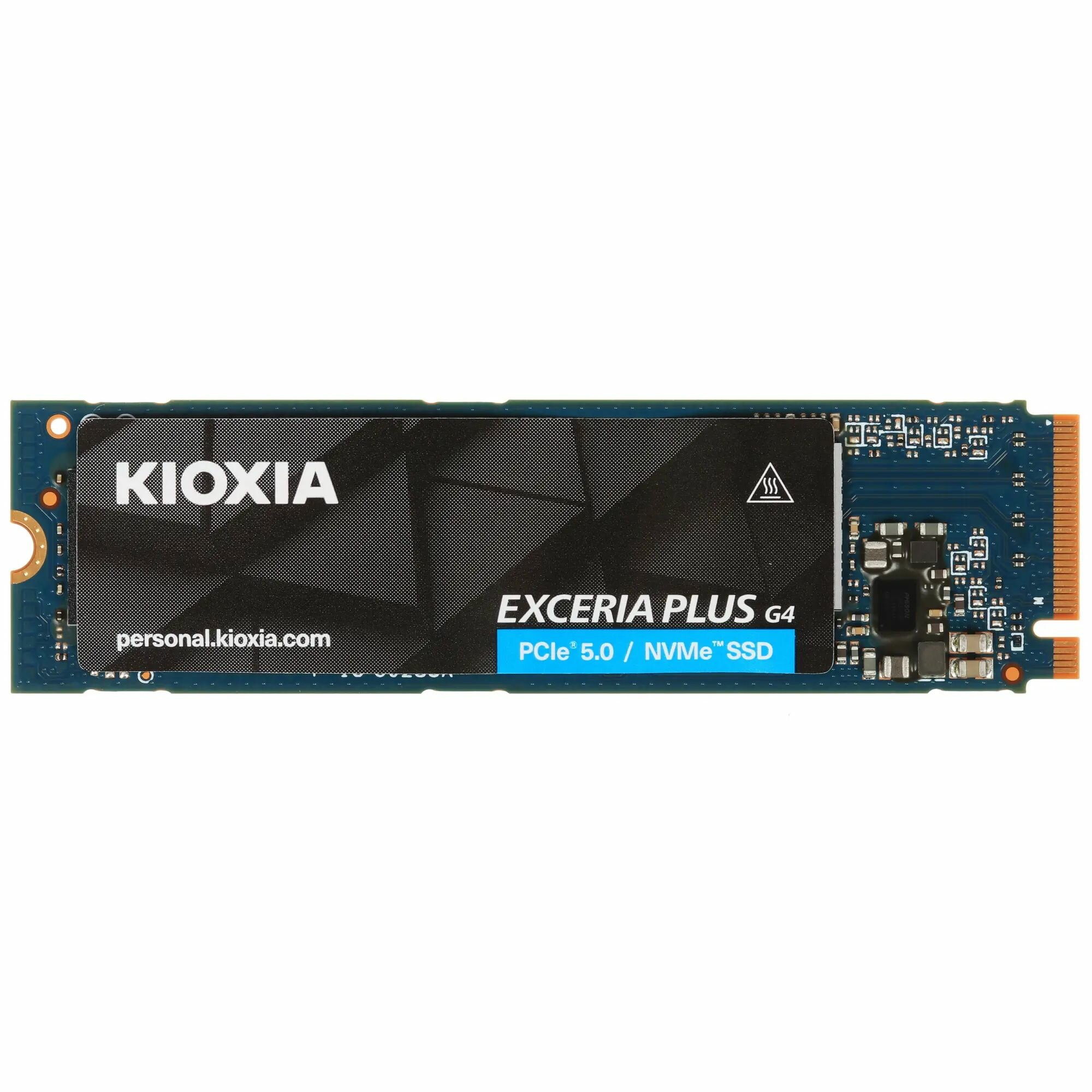1 ТБ M.2 NVMe накопитель Kioxia EXCERIA PLUS G4 (LVD10Z001TG8) - PCI-E 5.0, чтение - 10000 МБ/с, запись - 7900 МБ/c, TBW - 600