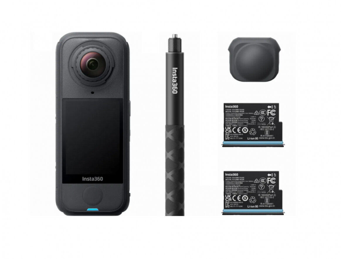 Экшн-камера Insta360 X4 Air 8K, Starter Bundle, Graphite Black (Черный)