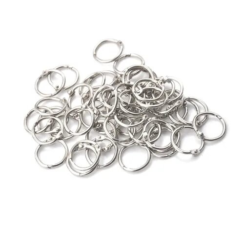 Кольца для сшивания Loose Leaf Ring 20 мм серебристого цвета