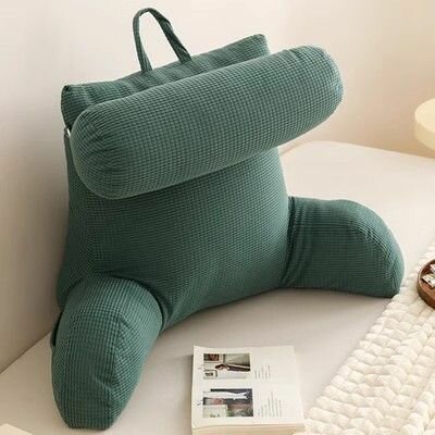 Ортопедическая подушка SUPER SOFT с кукурузным волокном - Усиленный треугольный валик для дивана/кресла/авто (12 цветов) - Опт от 20 шт