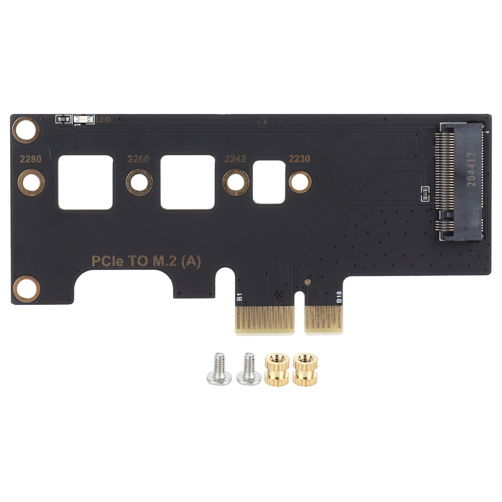 Адаптер PCIE на M.2 для SSD NVMe поддержка PCIE x1/x4/x8/x16, CM4