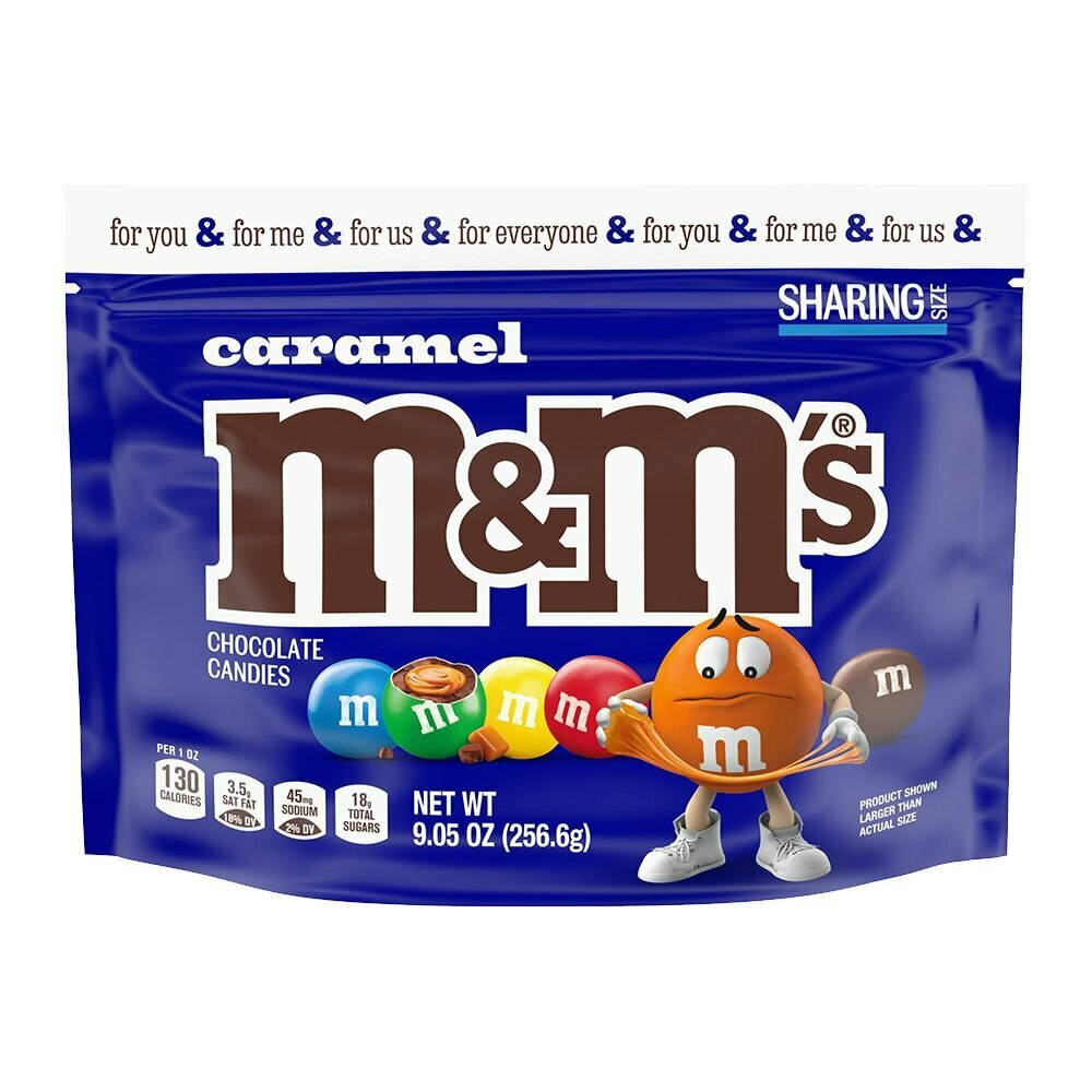 Драже M&M's Caramel Карамель, 256.6 гр
