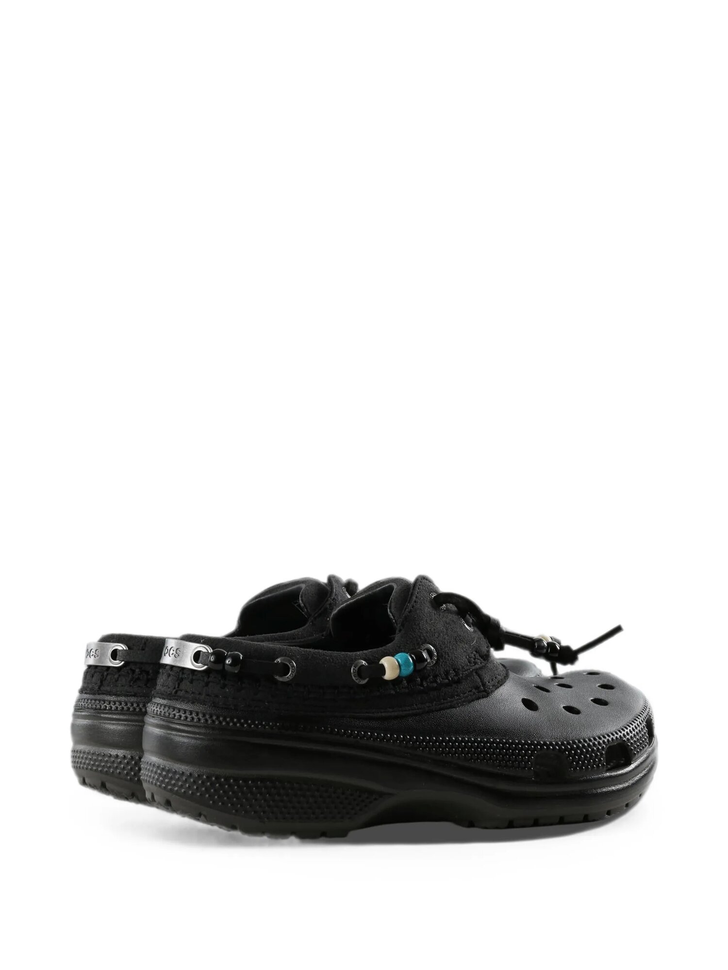 Мюли Crocs Classic Luxe beaded clogs, размер 5 UK, black/black — фото 1
