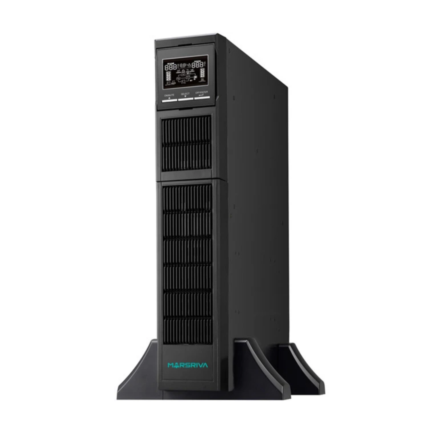 ИБП MARSRIVA MR-UL1KRT-H, On-Line, 1000 ВА / 900 Вт, IEC 320 C14, 6хIEC 320 C13, USB, RS-485, черный