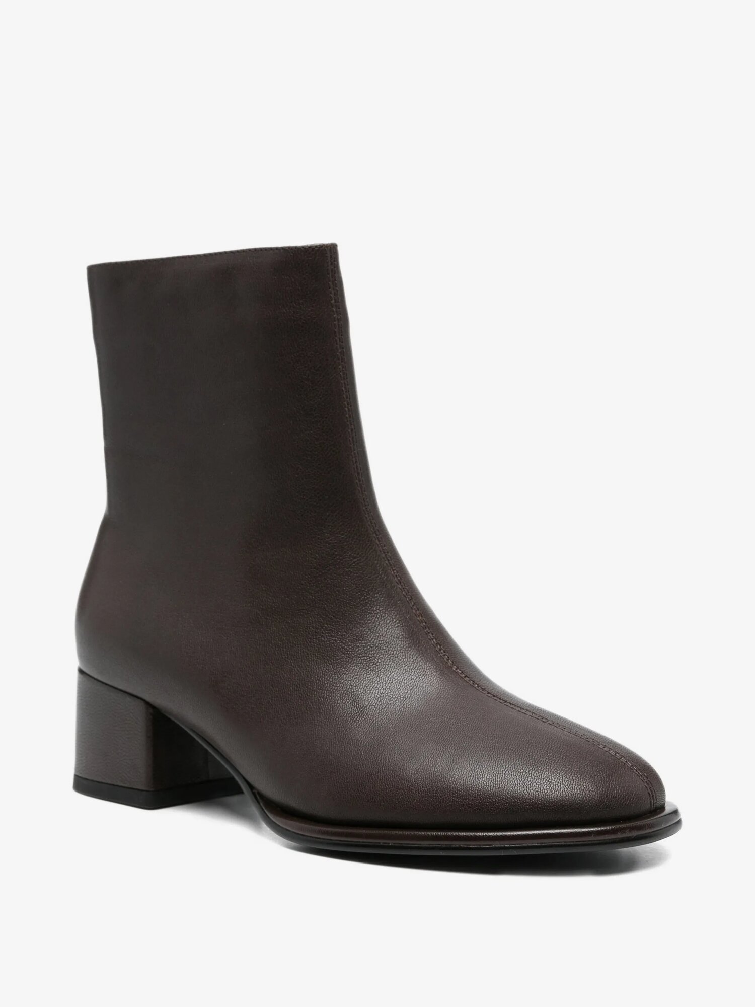 Ботинки LINDA BAUMANN Zip leather ankle boots, размер 39, brown — фото 1