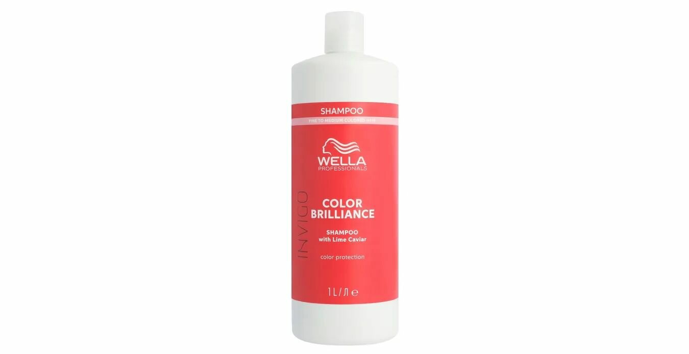 Wella Professionals Шампунь для защиты цвета окрашенных нормальных и тонких волос Invigo Color Brilliance, 1000 мл