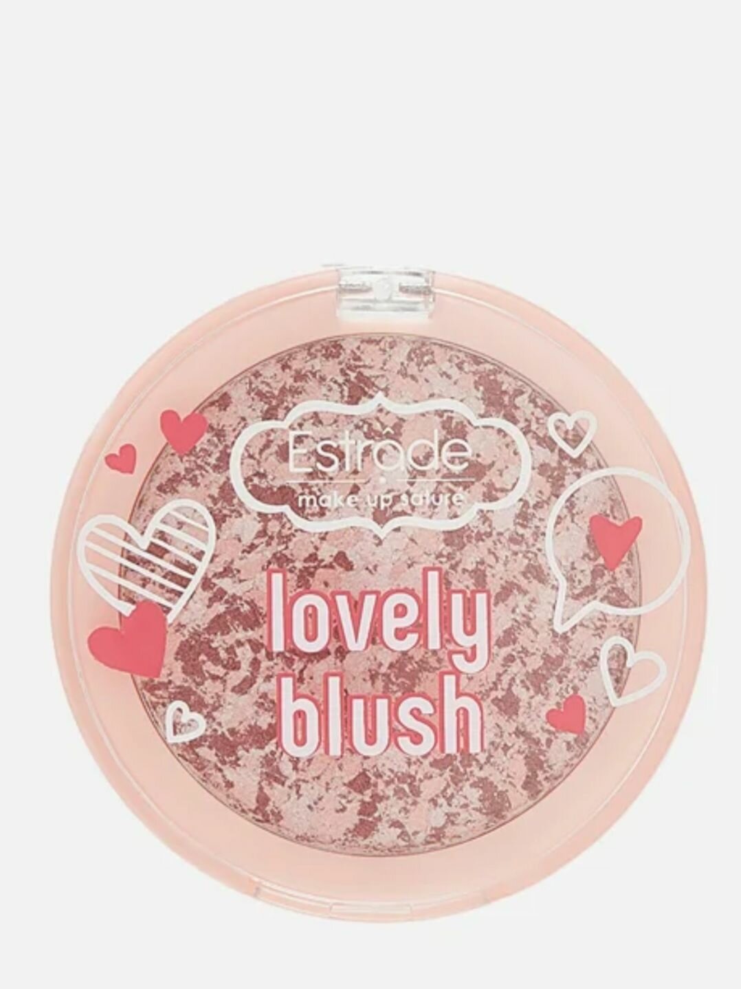 Румяна компактные ESTRADE lovely blush 205 сатиновый нюдовый бежево-розовый