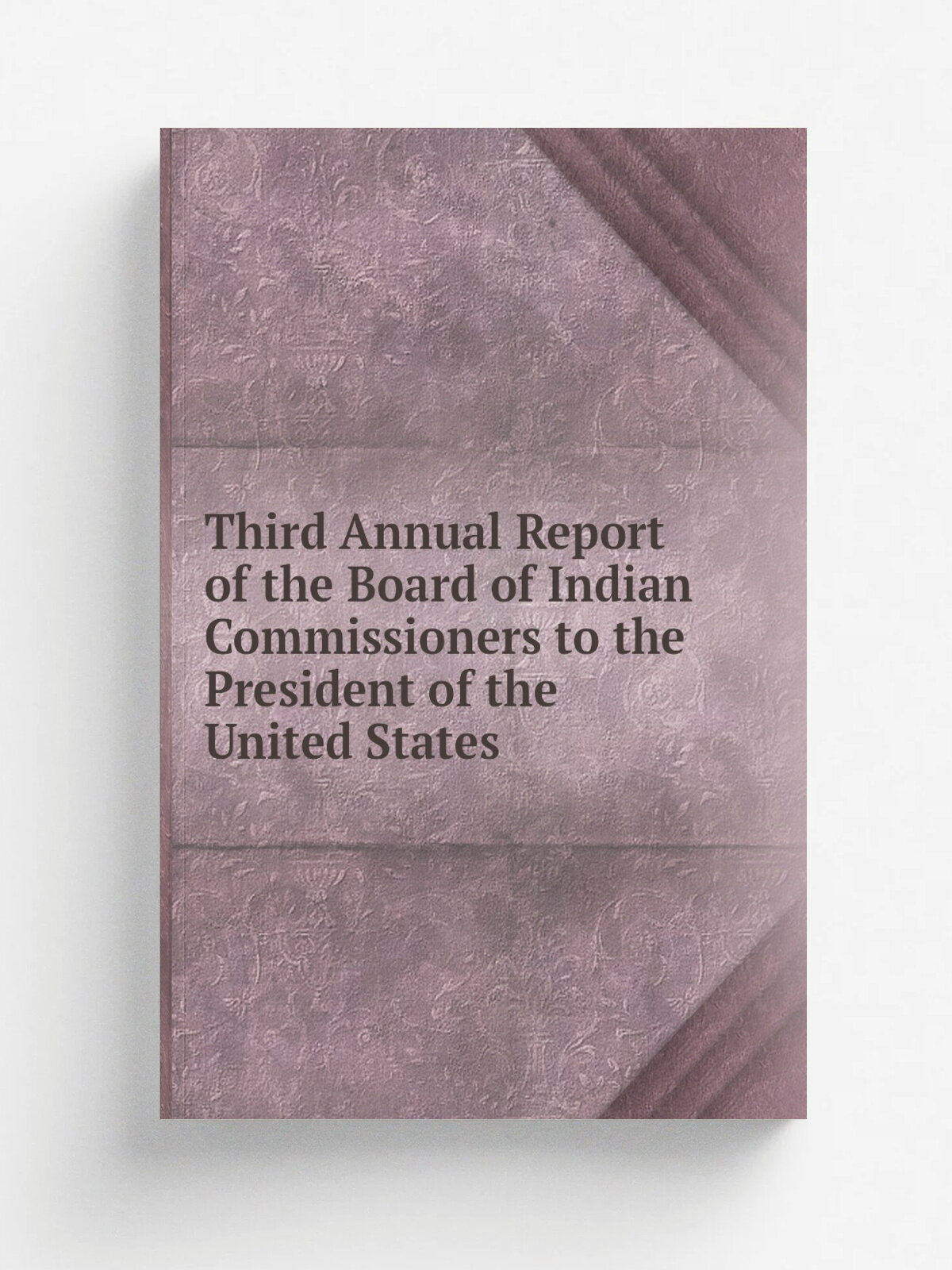 Third Annual Report of the Board of Indian Commissioners to the President of the United States