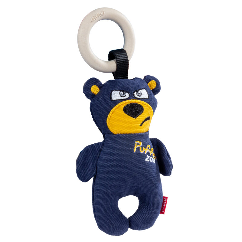 75500 Игрушка для собак Медведь с пищалкой 26см, серия PUFFER ZOO, Gigwi