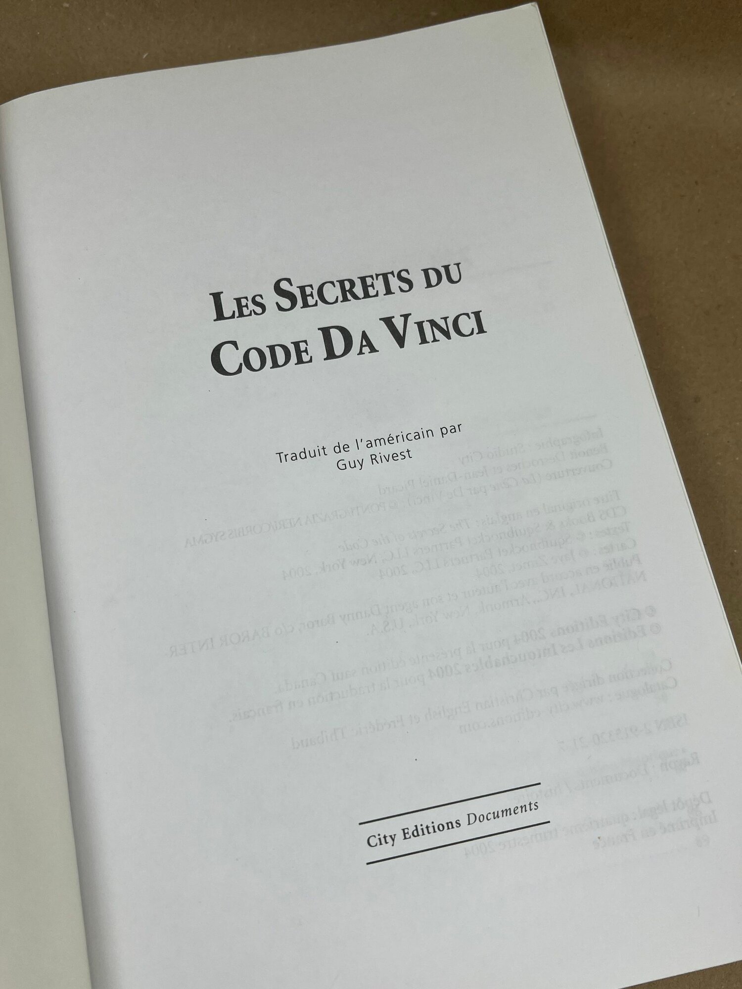 Les secrets du Code Da Vinci 2004. Код да Винчи — фото 1