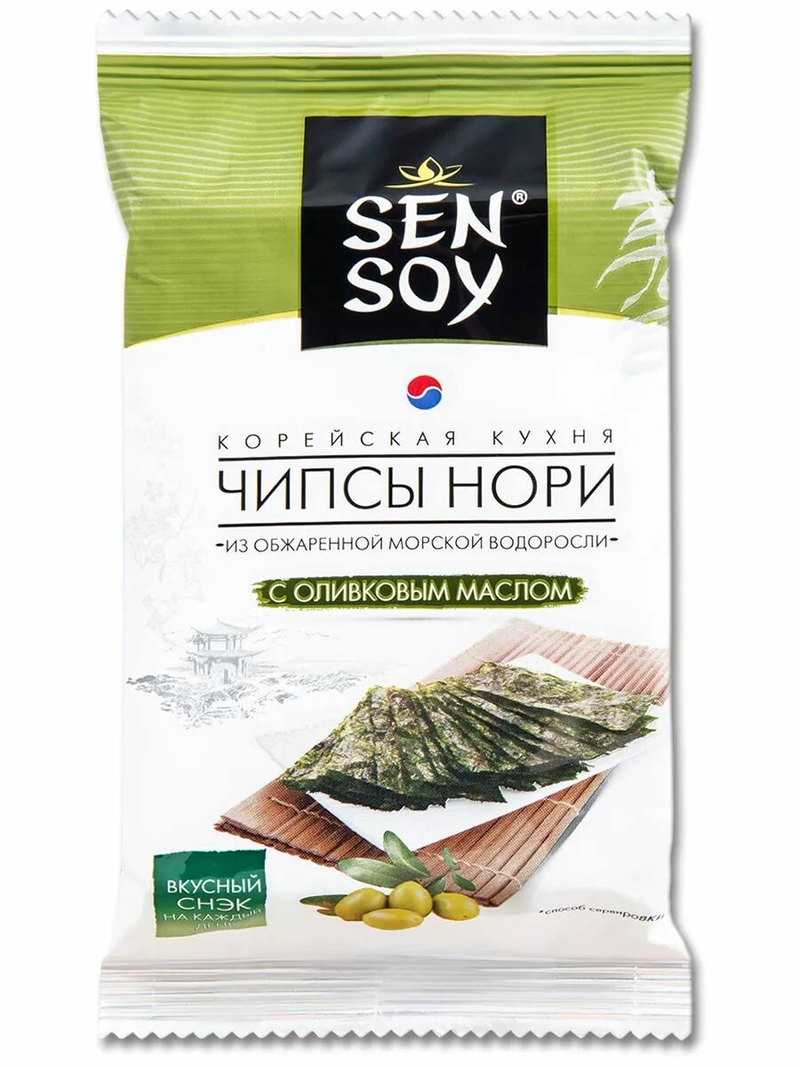 Чипсы 1 пачка с оливковым маслом 4, 5 гр морские нори, вкус оливки