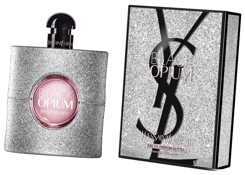 Женские духи Yves Saint Laurent Black Opium Glitter 90 мл - Ив Сен Лоран Блэк Опиум Глиттер