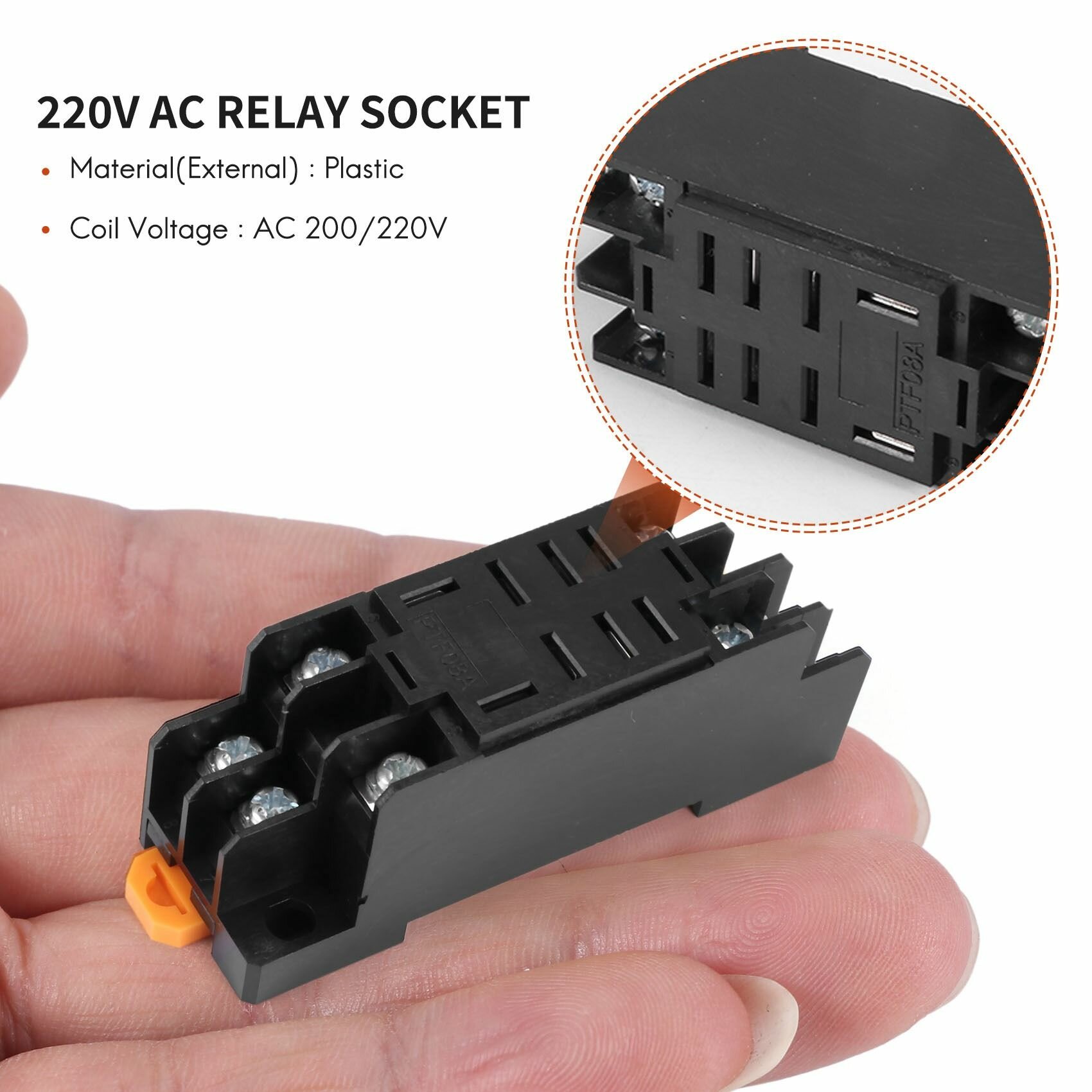 ONI2 LY2NJ HH62P-L JQX-13F 220 В переменного тока катушка DPDT силовое реле 8 контактов с разъемом PTF08A