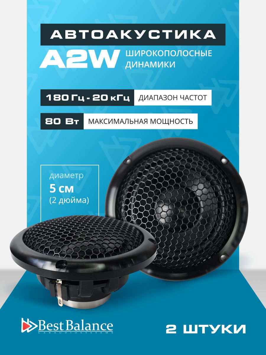 Широкополосные динамики Best Balance A2W 5см