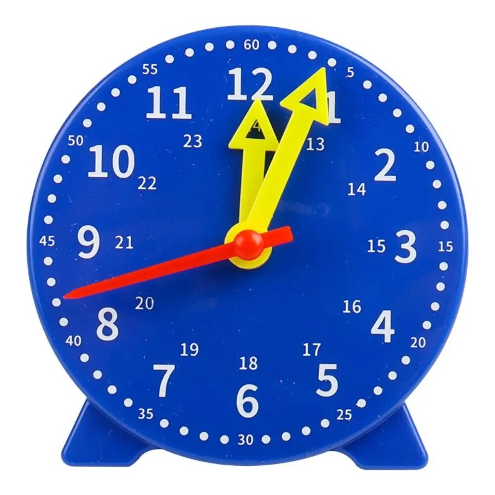 Детские часы Монтессори 10 см blue