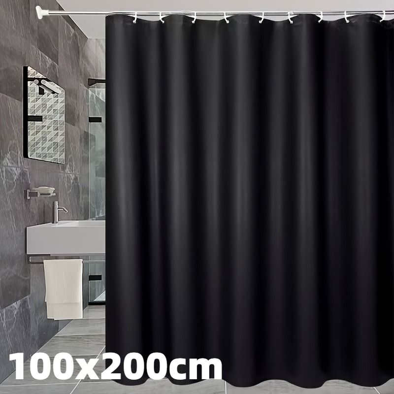 Штора для ванной 200x100 см черный