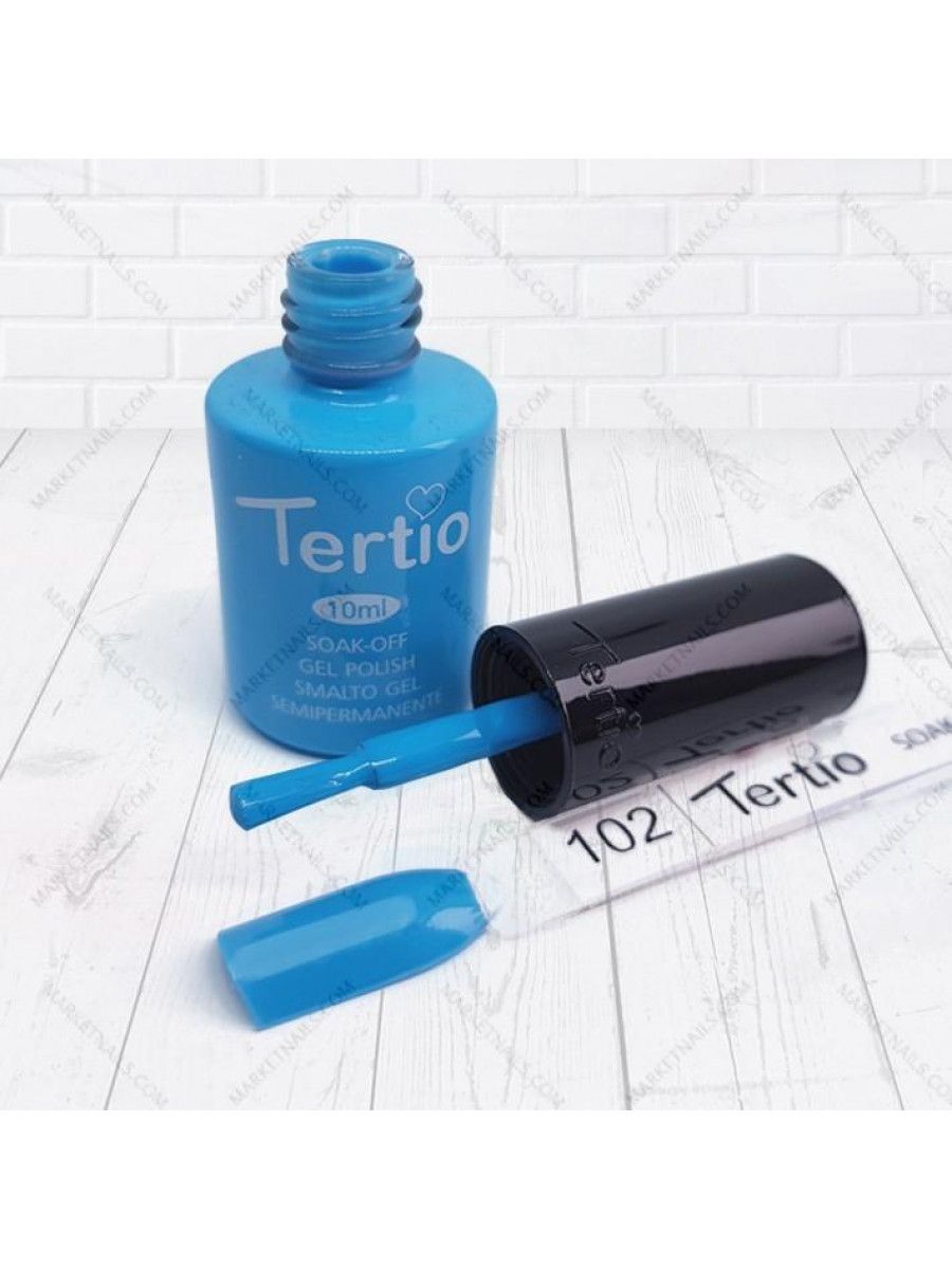 Tertio, Гель лак № 102 Голубой 10 мл