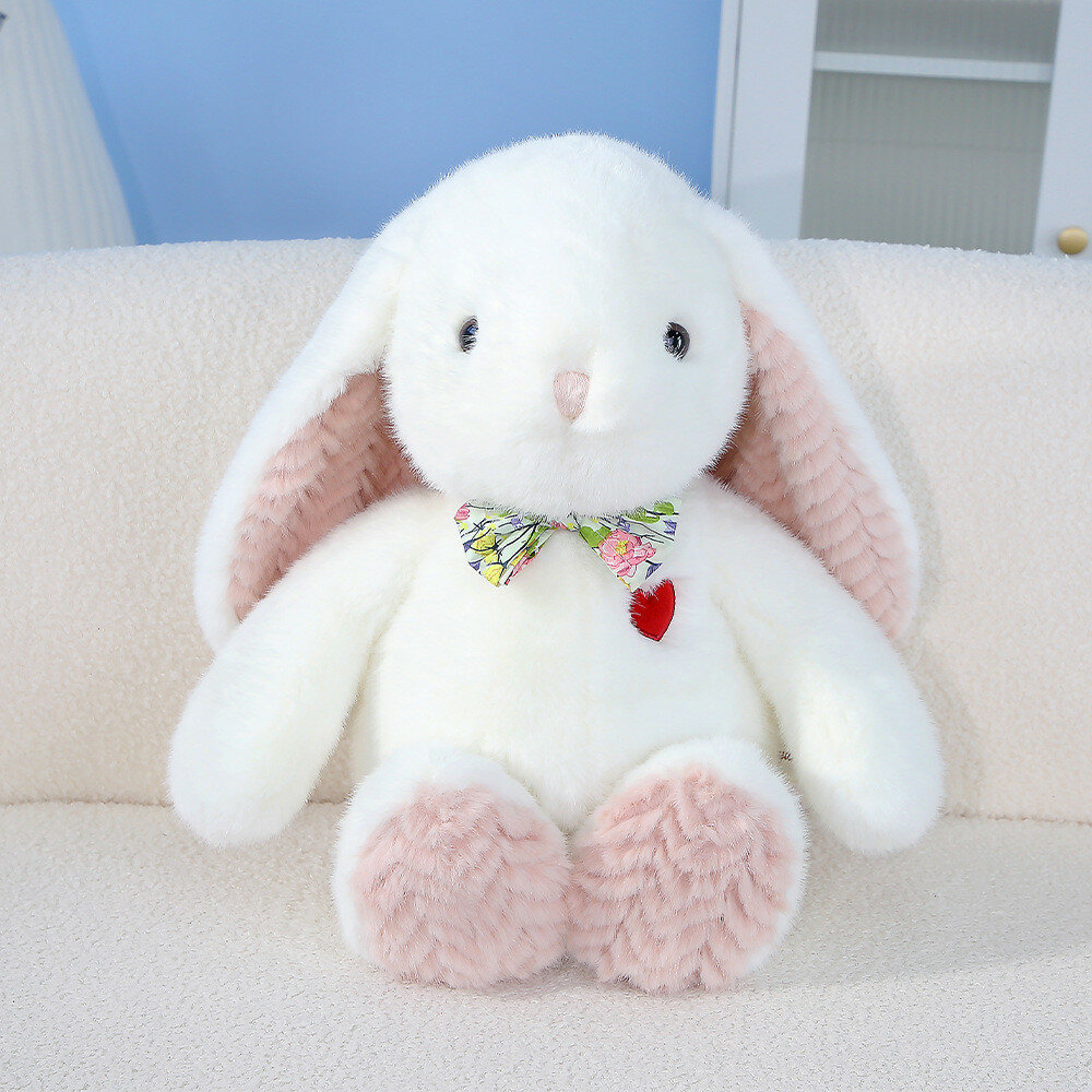 Плюшевый зайчик cozy bunny с коротким ворсом для детей удобство ночью и подарки розовый 30 см