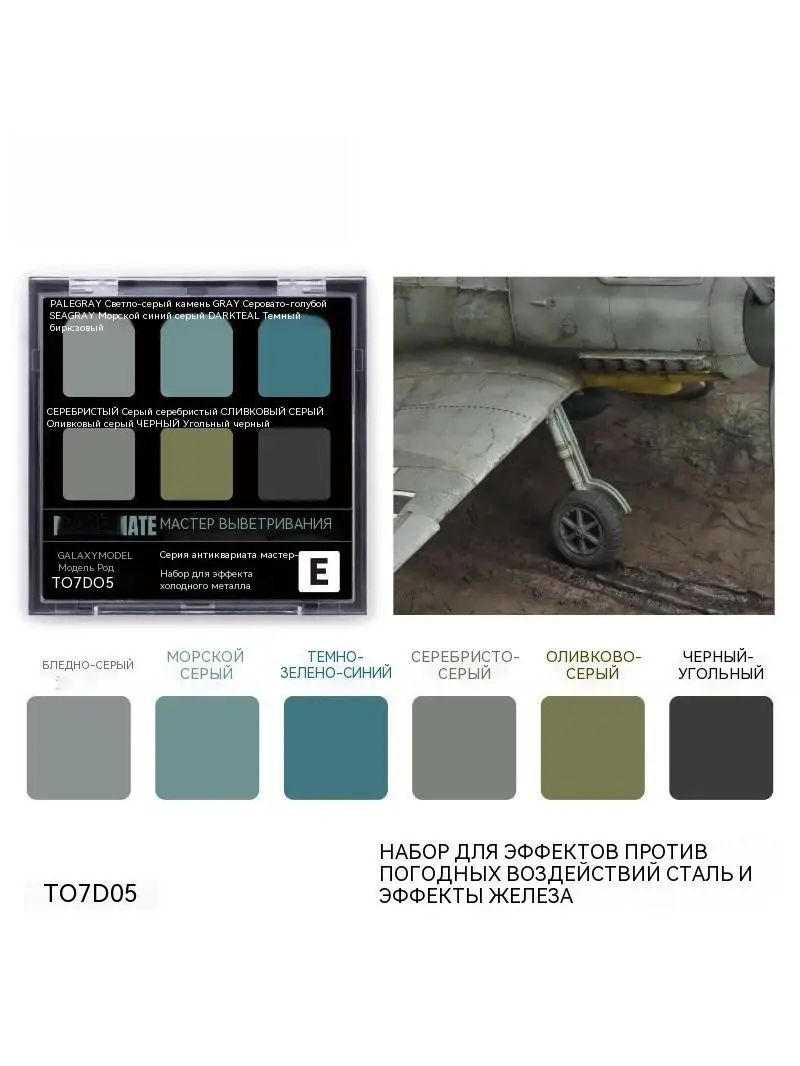 Набор красок Model Weathering Master Paint Set Базовый набор тональных эффектов для создания масштабных моделей диорамных поделок