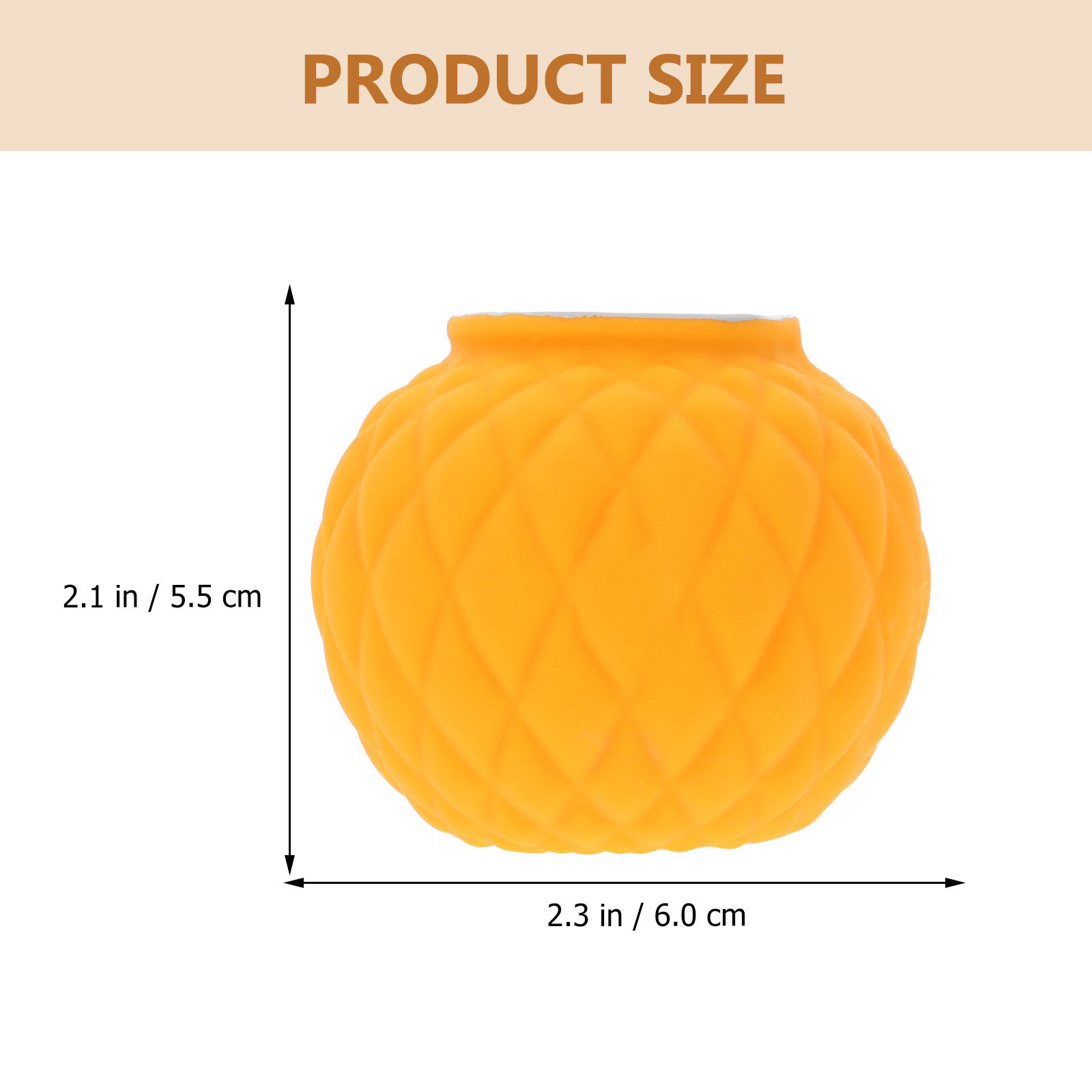 Игрушка Для Собак Желтый Мяч Из Упругого Материала 6X6X5.5Cm