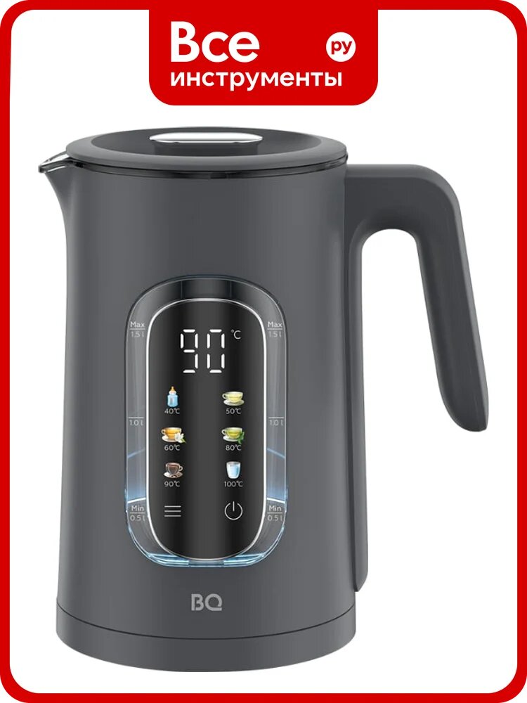 Чайник BQ KT1062DW серый 86214791