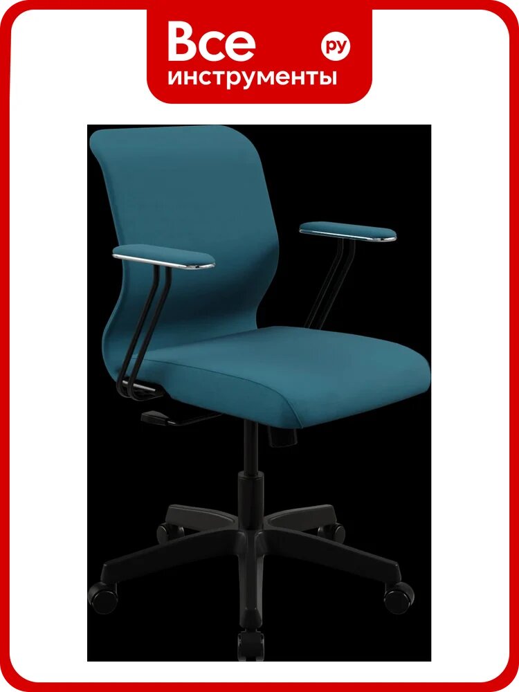 Кресло для персонала метта Sit 8 Mr4-4T - Vivaldi /Uh00/Wh12/T4mV-b(M09. B02. G15. W01) (Светло-синий) zF7.47.1.222