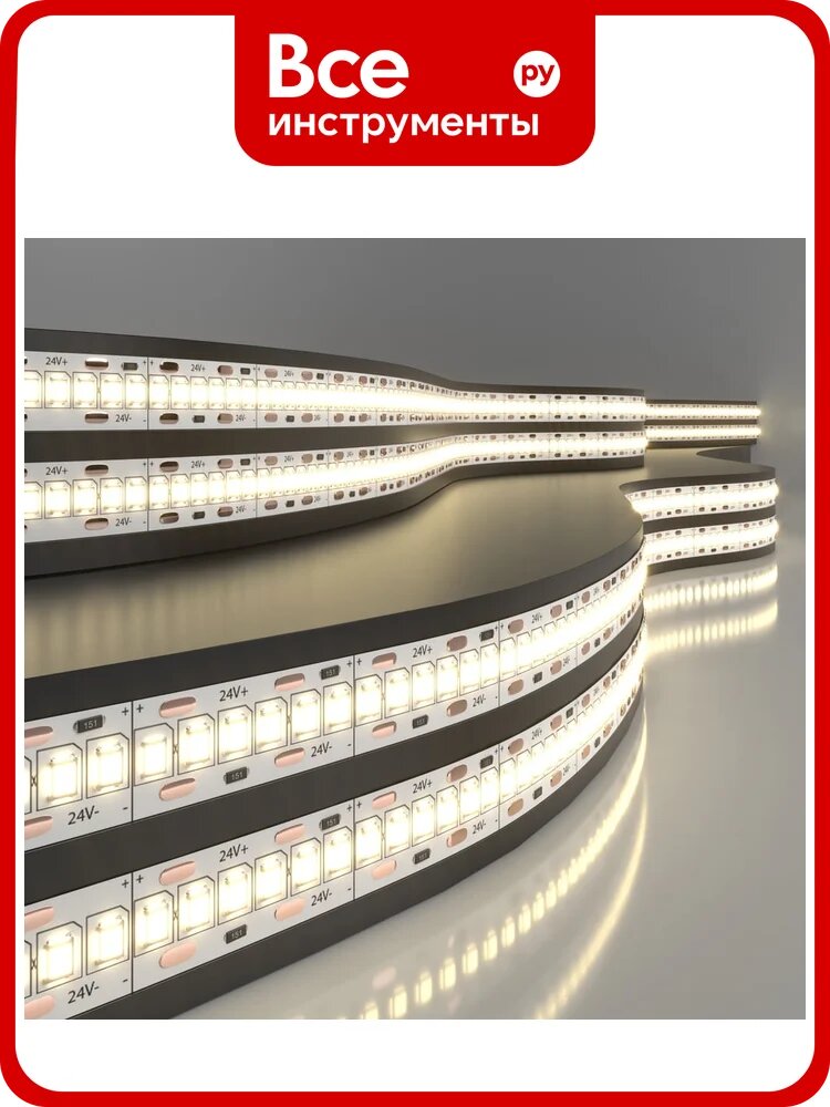 Светодиодная лента Elektrostandard 2835 24V 240Led 24W IP20 3300K тёплый белый a052979
