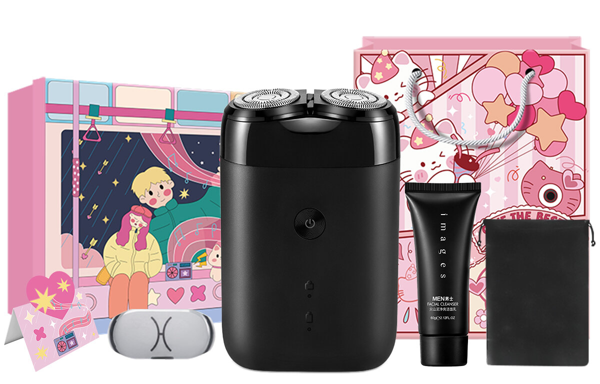 Электробритва мужская Xiaomi S100 Rotational Shaver Portable, S 100 Qixi Festival Laundry & Care Box