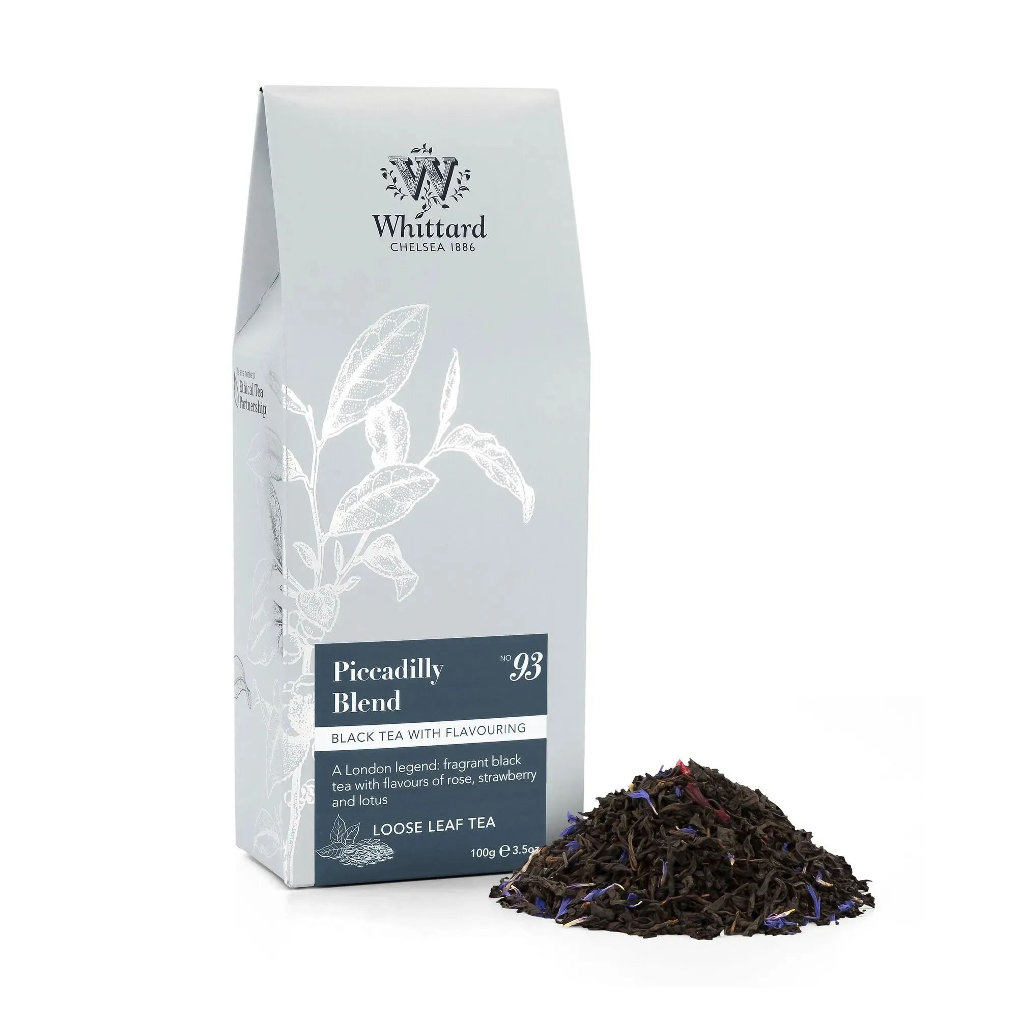 Чай чёрный с розой и клубникой Piccadilly Blend