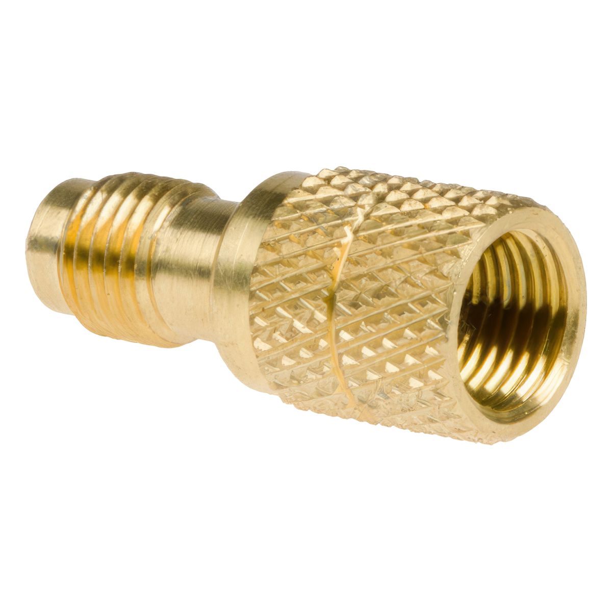 Адаптер AD87 (прямой, штуцер 5/16"-R410A; гайка 1/4"-R22) для ремонта, замены и совместимого оборудования, практичный фо