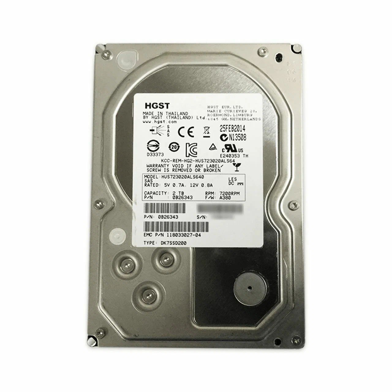 Серверный SAS HDD 3.5" 2TB Hitachi Ultrastar 7K3000 (HUS723020ALS640)