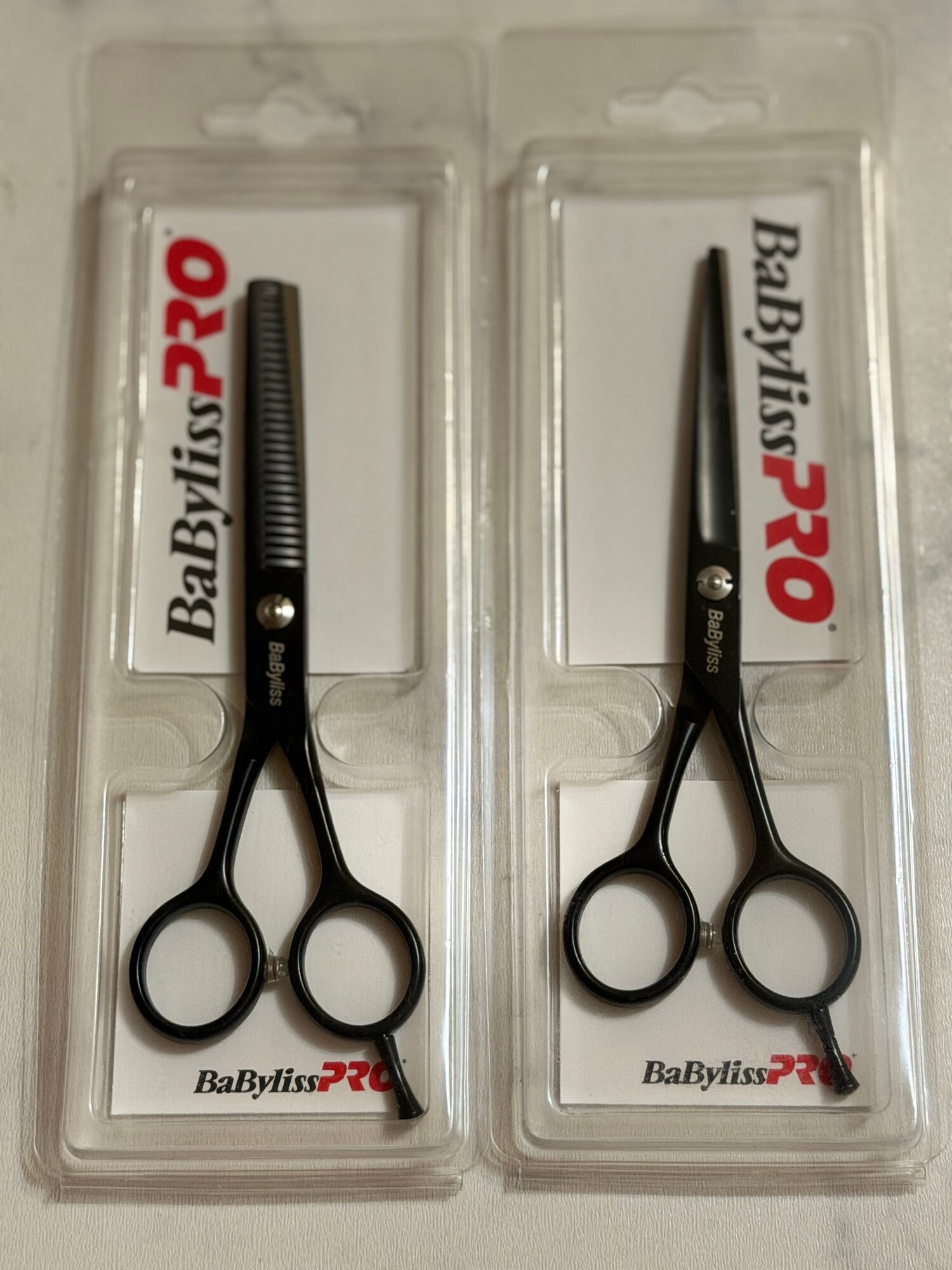Набор парикмахерских ножниц прямые/филировочные BaByliss Pro (6+6.3 дюйма)