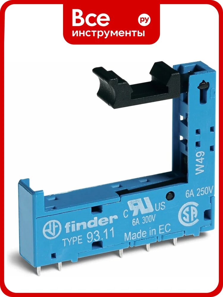 Розетка Finder для печатного монтажа реле 34.51, 6А, 9311